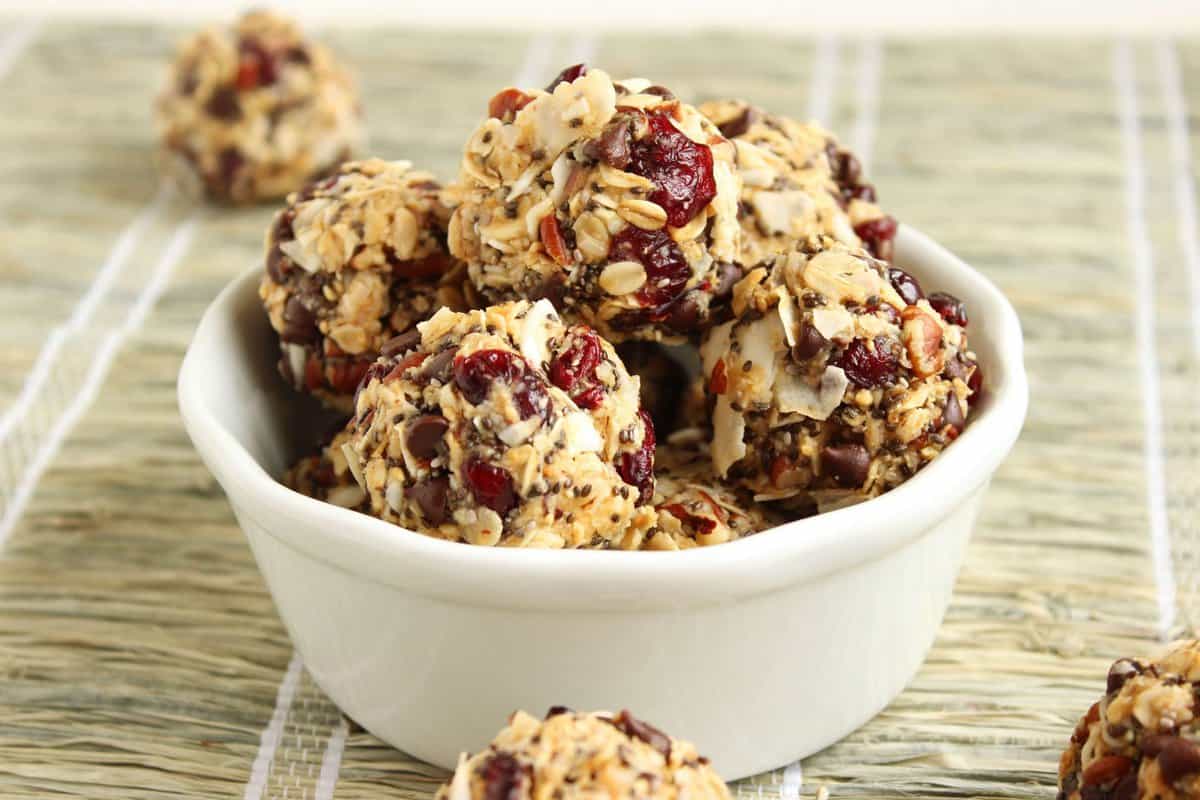 No Bake Cherry Pecan Chia Energy Bites - The Suburban Soapbox