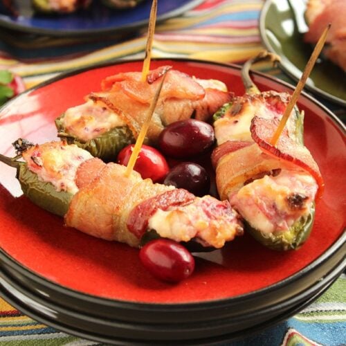 Cranberry Cream Cheese Jalapeño Poppers - The Suburban Soapbox