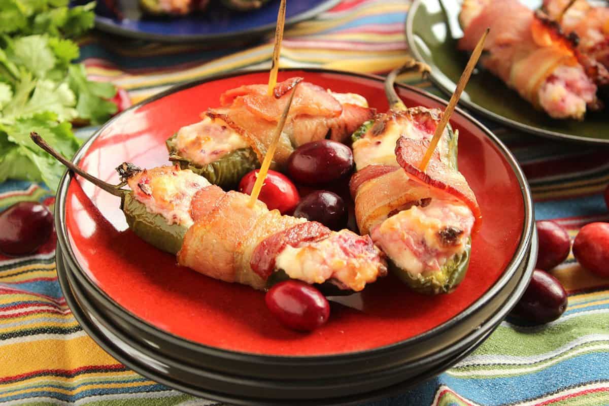 Cranberry Cream Cheese Jalapeño Poppers - The Suburban Soapbox