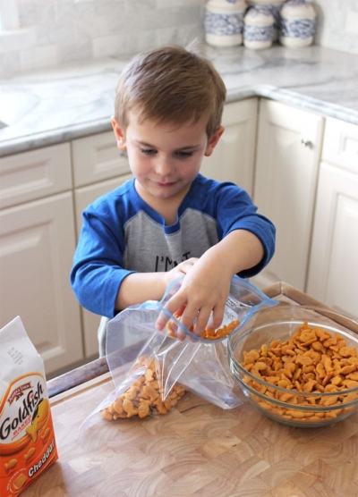 Crispy Baked Goldfish Cracker Fish Sticks - The Suburban Soapbox