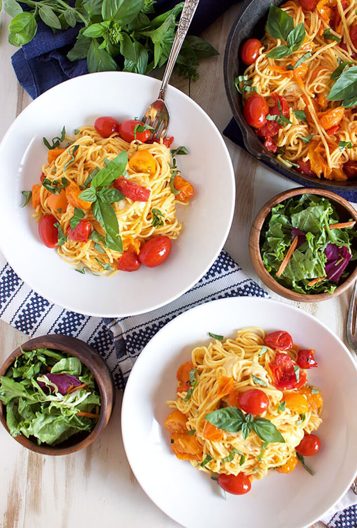 15 Minute Caprese Pasta - The Suburban Soapbox