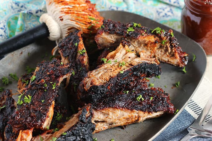 Spicy Grilled Barbecue Ribs - The Suburban Soapbox