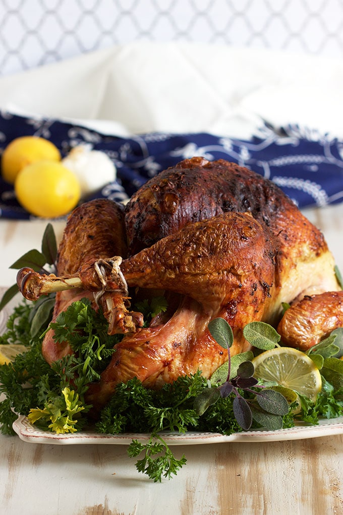 Easy Roasted Sage Pesto Turkey - The Suburban Soapbox