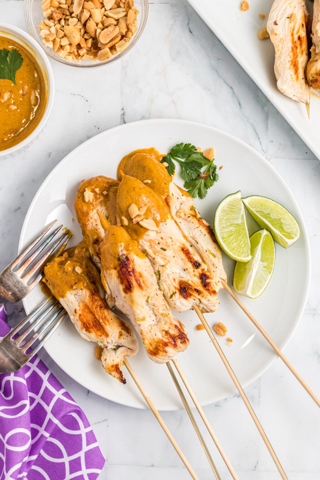 Chicken Satay with Peanut Sauce - The Suburban Soapbox