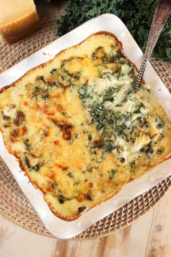 Cheesy Kale Gratin Recipe - The Suburban Soapbox