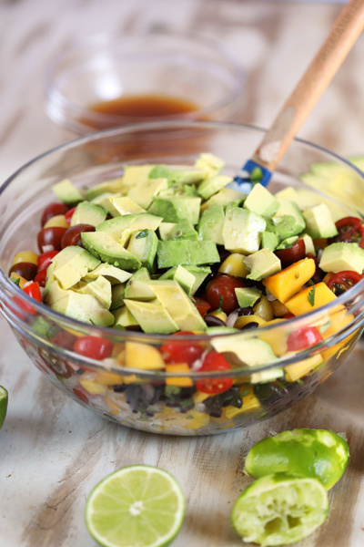 Chili Spiced Mango Guacamole Salad - The Suburban Soapbox