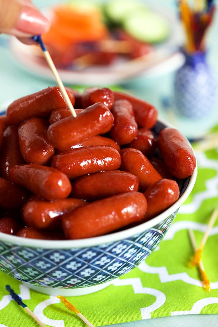 Bourbon BBQ CrockPot Little Smokies - The Suburban Soapbox