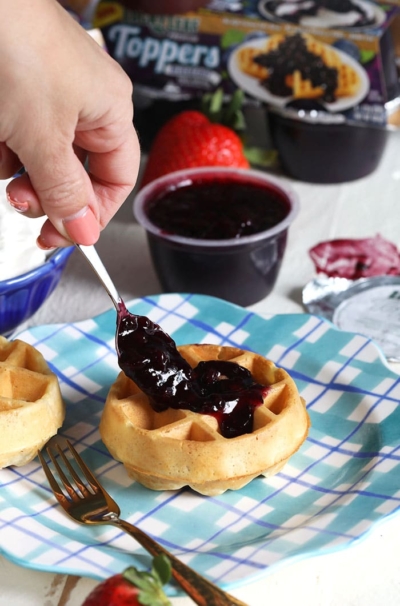 Mini Berry Waffle Cake Recipe - The Suburban Soapbox