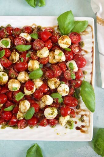 Tomato Mozzarella Caprese Salad - The Suburban Soapbox
