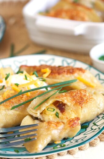 Loaded Baked Potato Pierogi - The Suburban Soapbox