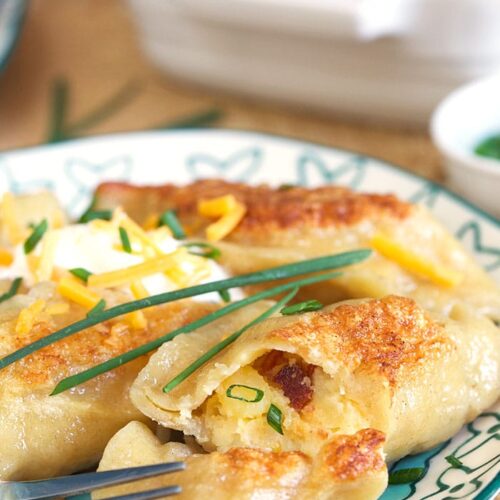 Loaded Baked Potato Pierogi - The Suburban Soapbox