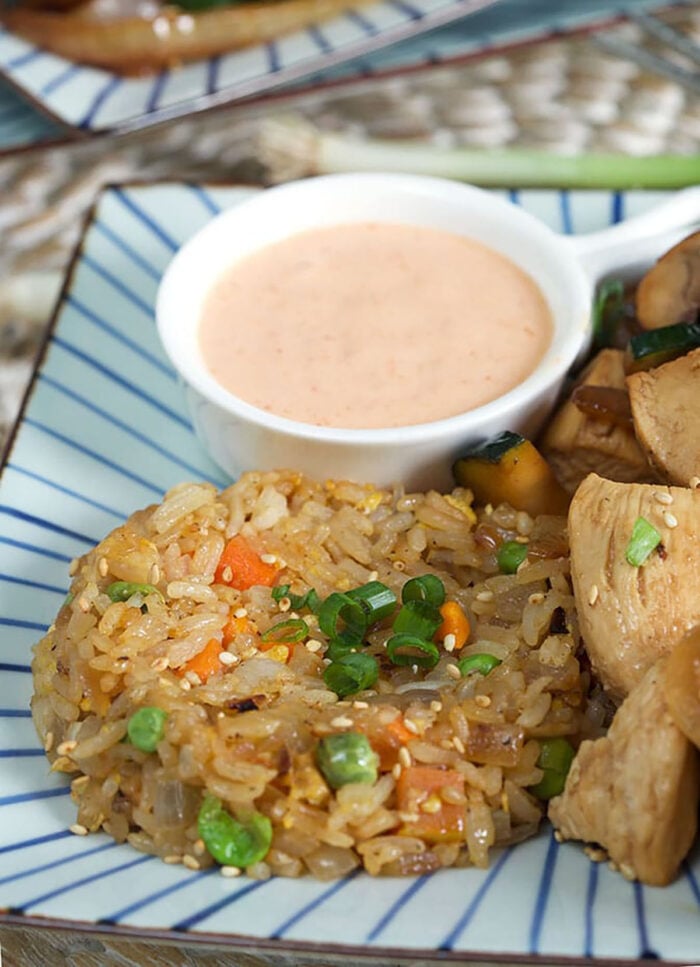 Simple Homemade Hibachi Fried Rice - The Suburban Soapbox