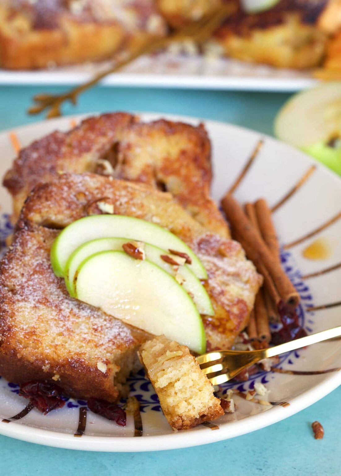 Jewish Apple Cake French Toast - The Suburban Soapbox