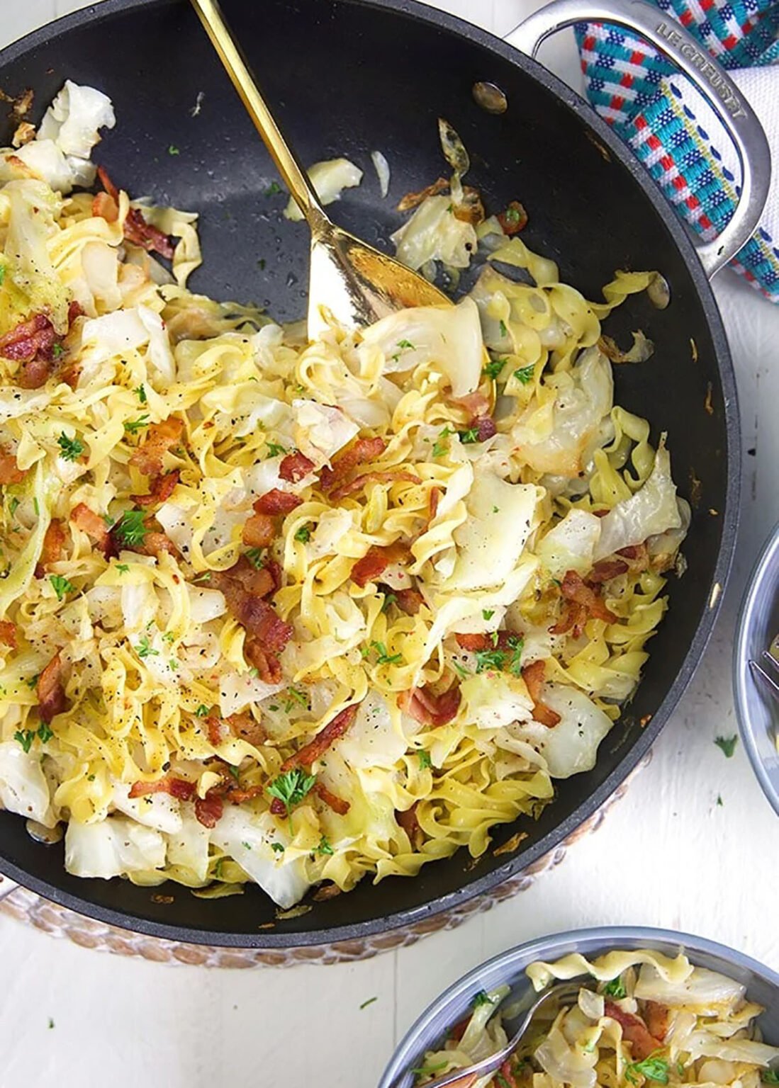 Easy Polish Haluski (Fried Noodles and Cabbage) - The Suburban Soapbox