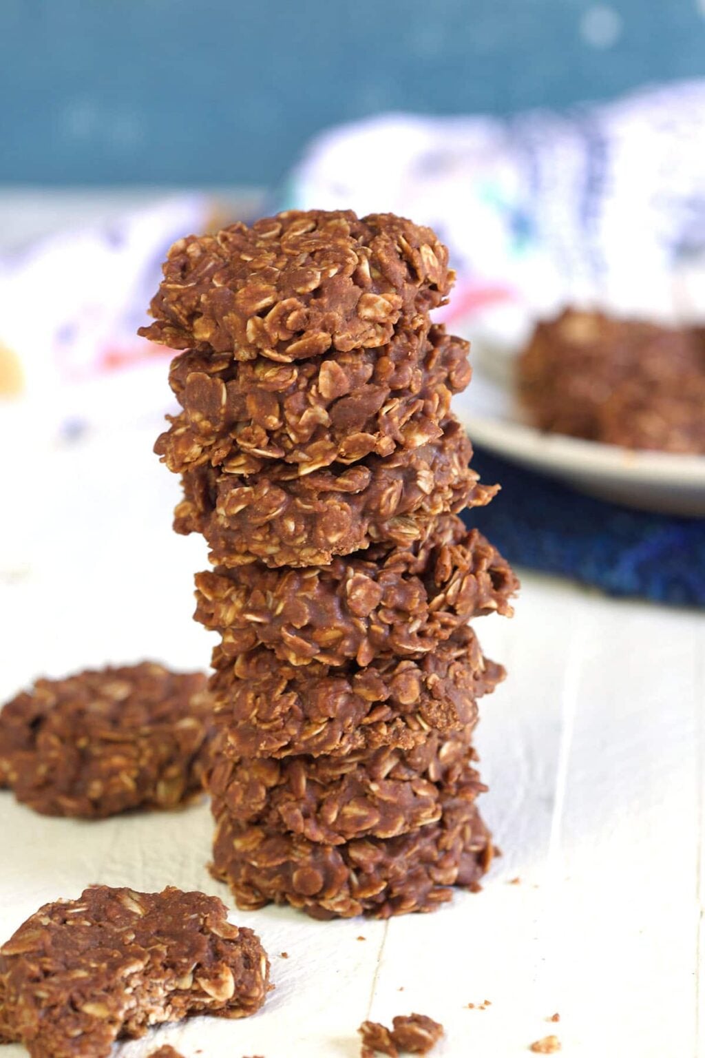 No Bake Chocolate Peanut Butter Oatmeal Cookies - The Suburban Soapbox