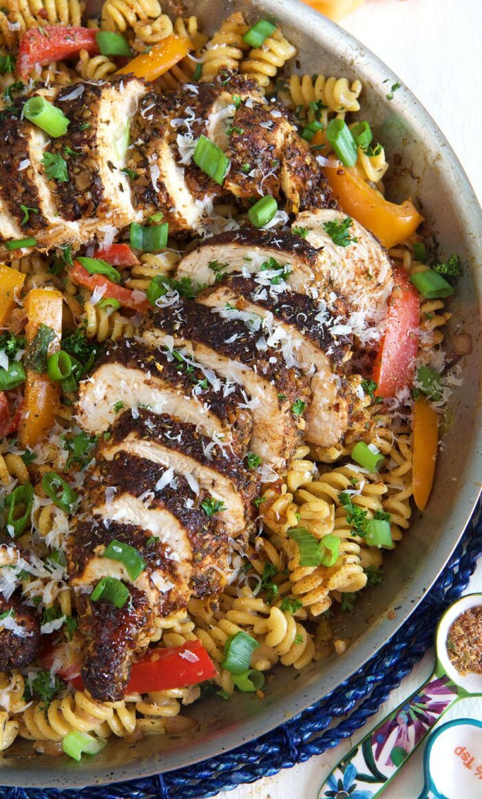Rasta Pasta with Jerk Chicken - The Suburban Soapbox