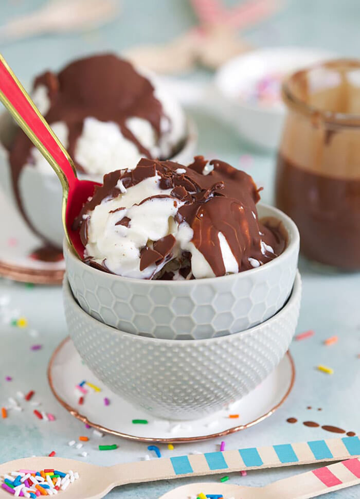 Homemade Chocolate Magic Shell - The Suburban Soapbox