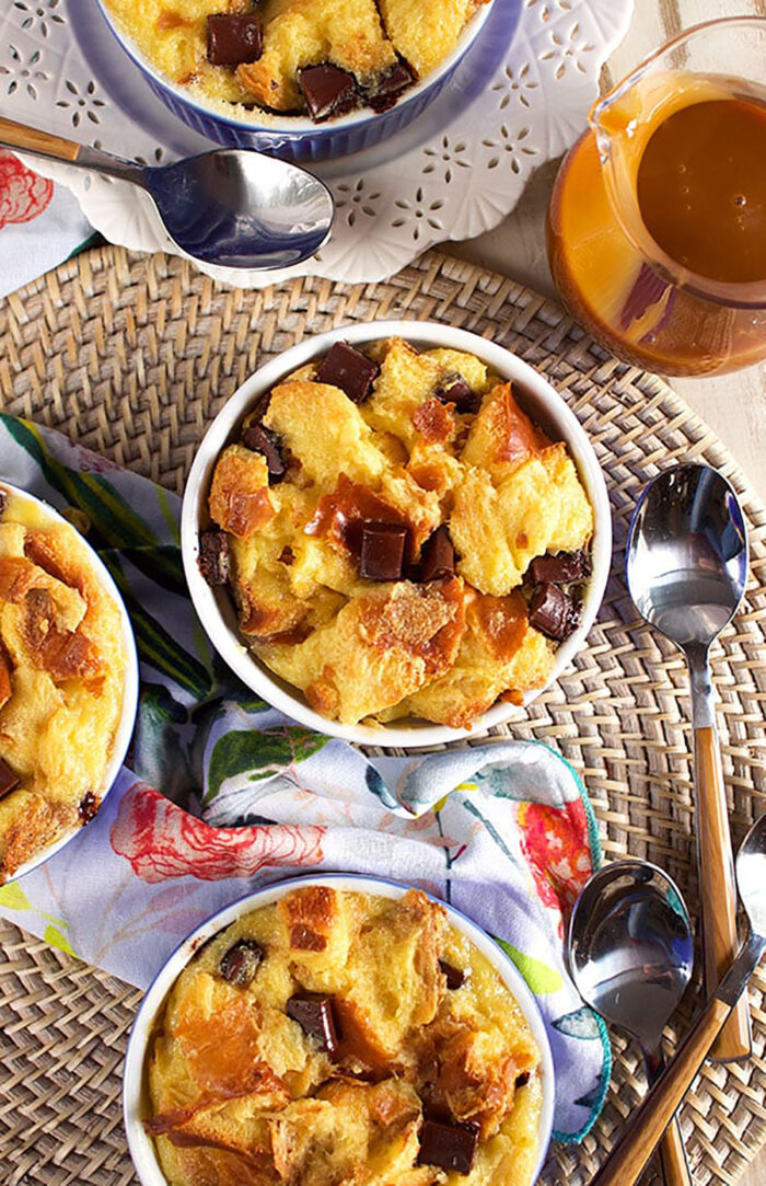 Chocolate Chunk Brioche Bread Pudding - The Suburban Soapbox