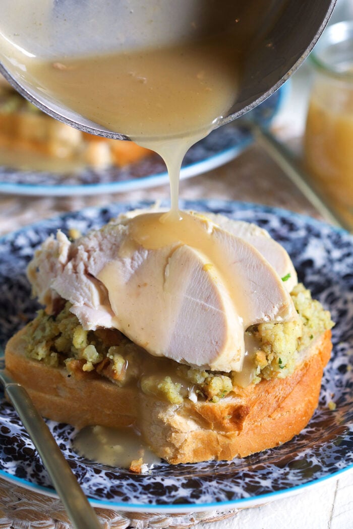 Hot Open Faced Turkey Sandwich - The Suburban Soapbox