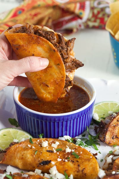 Birria Tacos Recipe – Crispy Quesabirria Tacos at Home