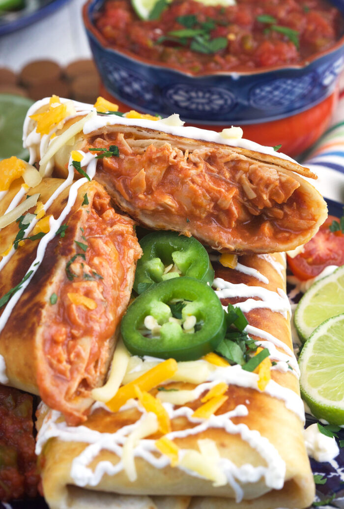 Easy Chicken Chimichanga - The Suburban Soapbox