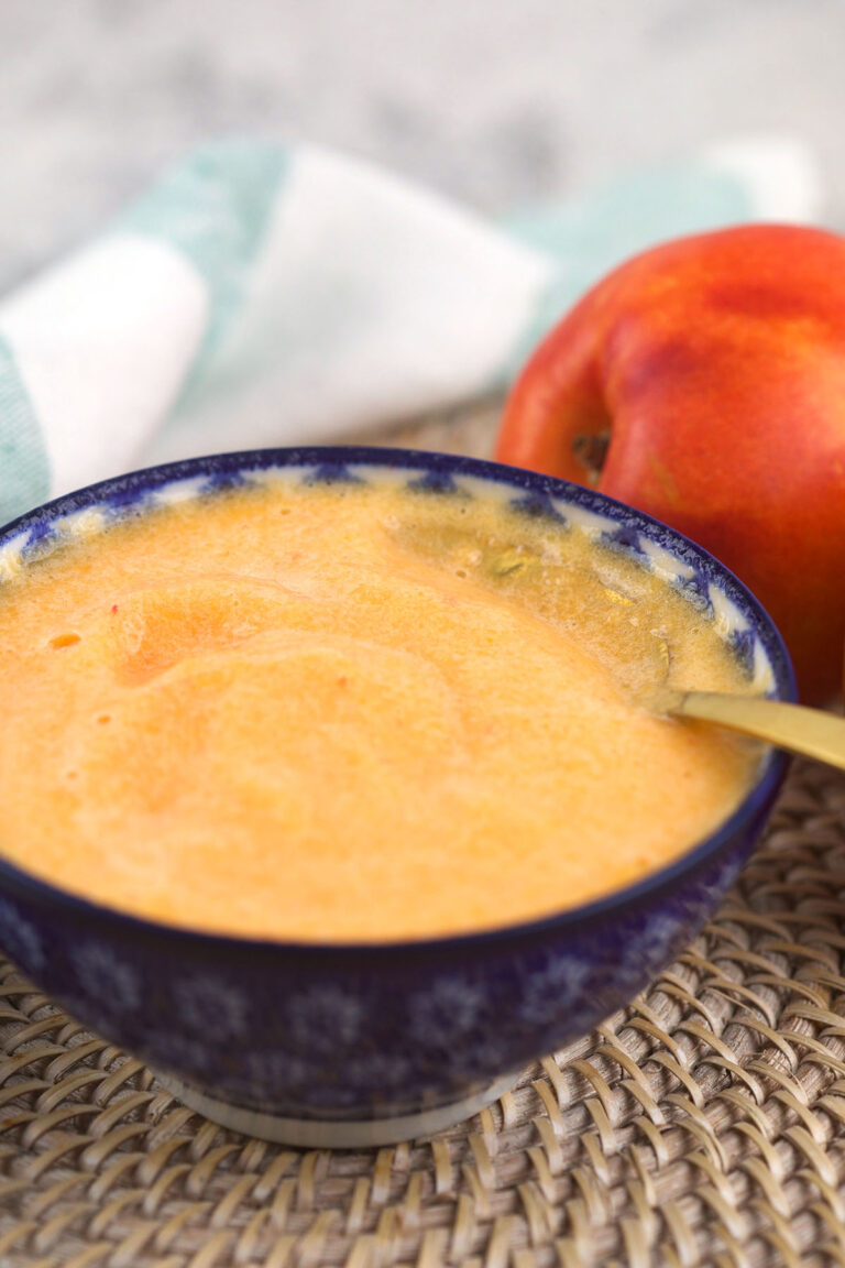 Simple Peach Puree - The Suburban Soapbox