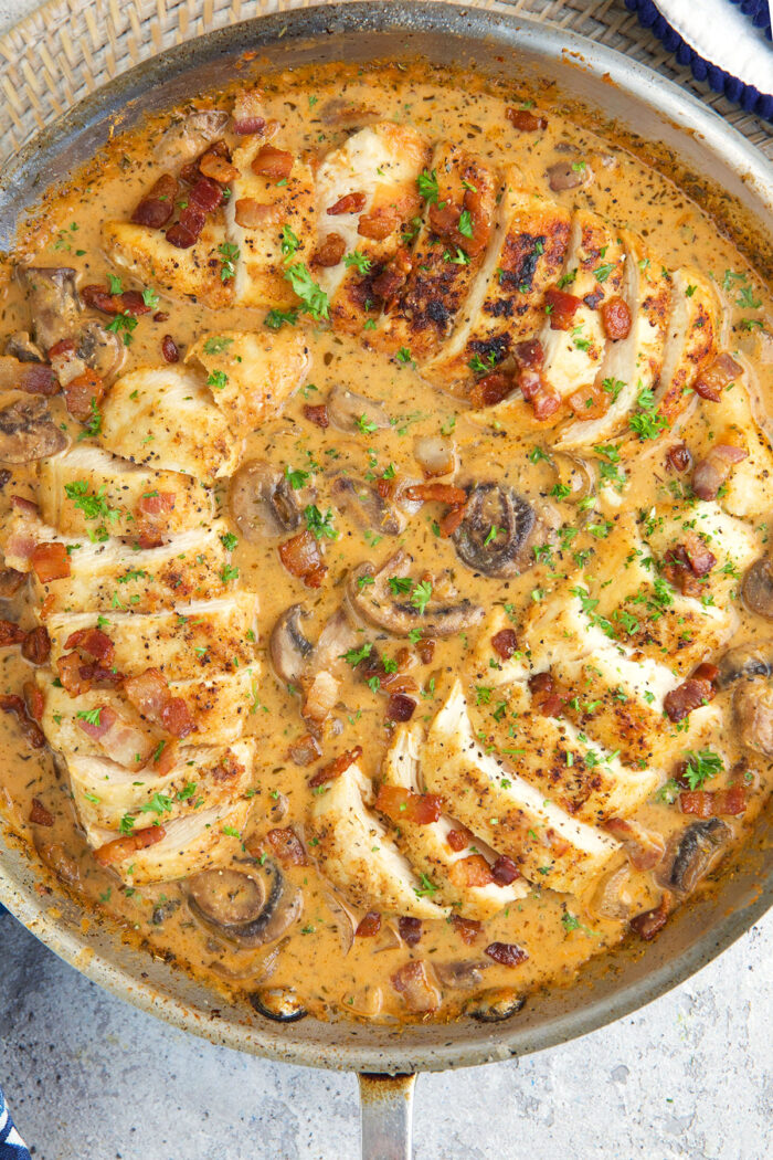 Easy Smothered Chicken with Bacon - The Suburban Soapbox
