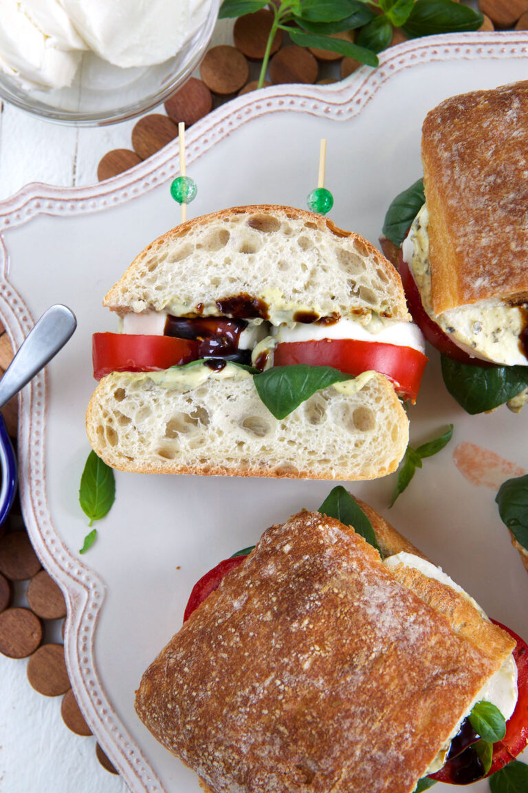Classic Caprese Sandwich - The Suburban Soapbox