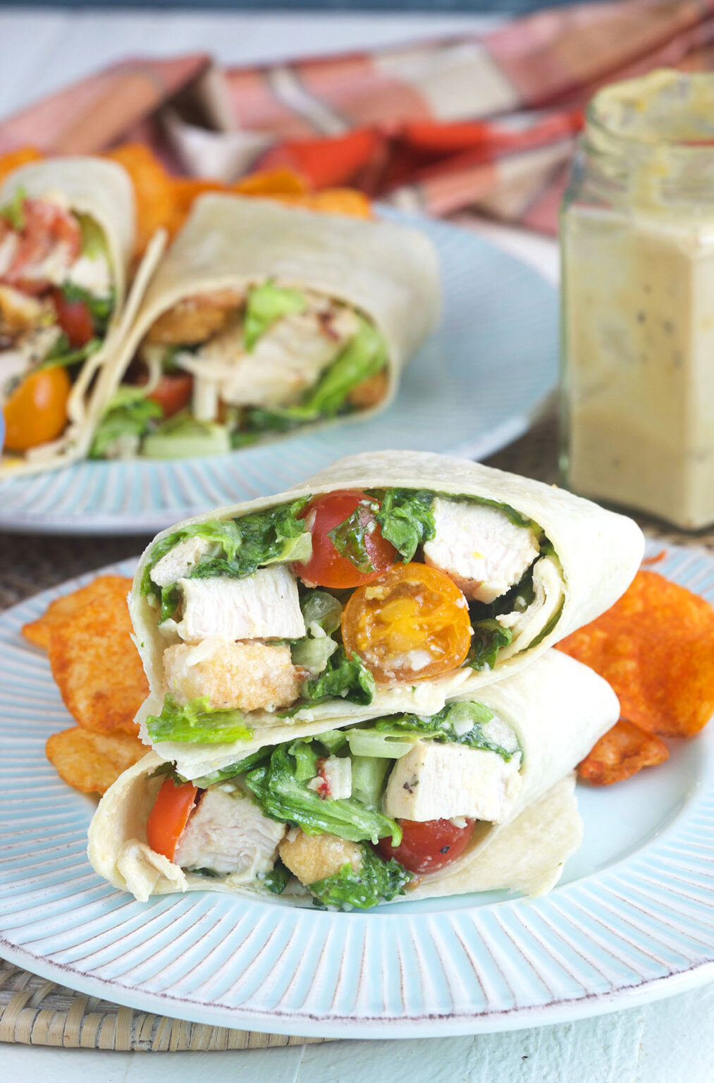 Chicken Caesar Salad Wrap - The Suburban Soapbox
