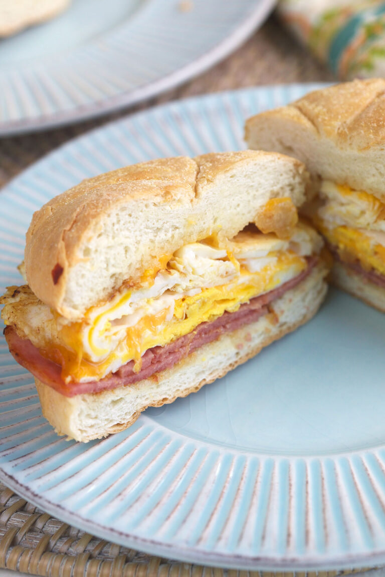 Pork Roll Egg and Cheese Sandwich Recipe - The Suburban Soapbox