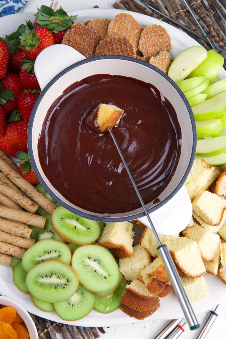 The Best Homemade Chocolate Fondue - The Suburban Soapbox