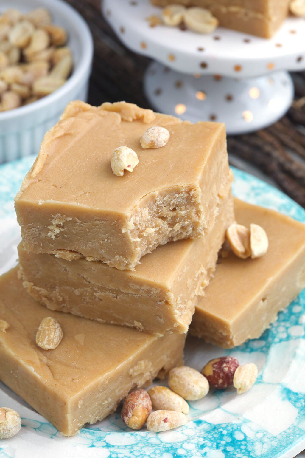 Peanut Butter Fudge (No Marshmallow) 5 Ingredients, Ultra Creamy