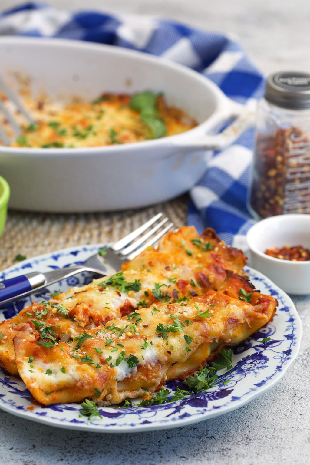 Spinach Chicken Cannelloni - The Suburban Soapbox