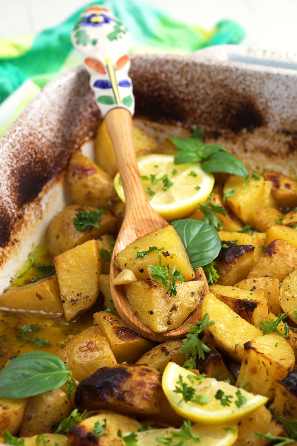 Greek Lemon Potatoes - The Suburban Soapbox