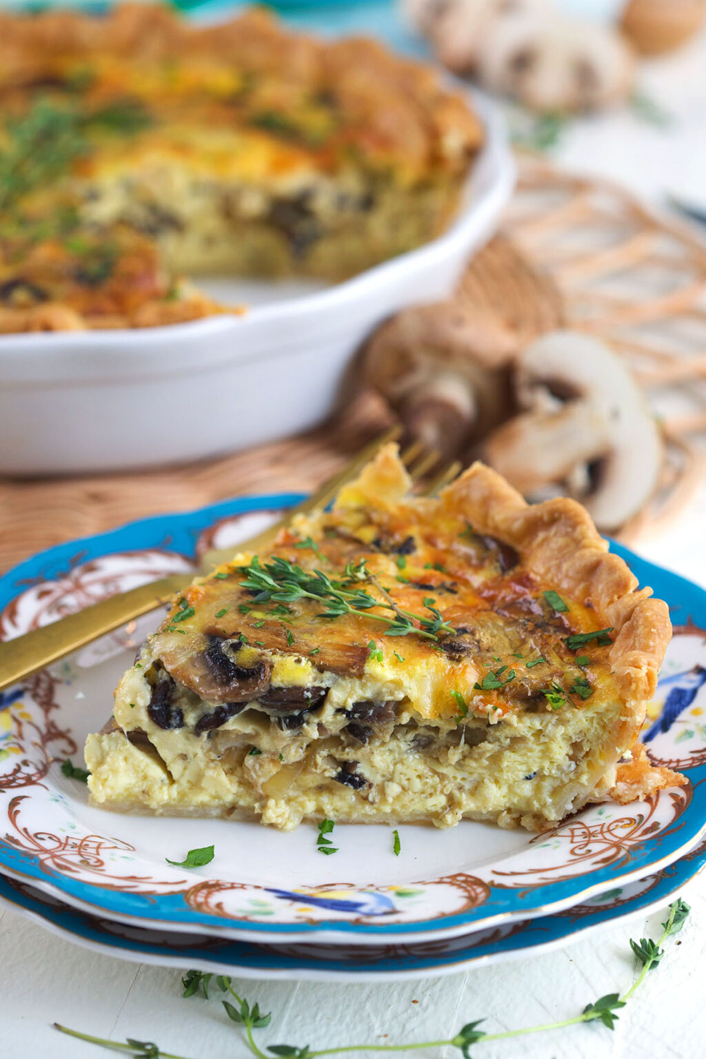 Mushroom Quiche - The Suburban Soapbox