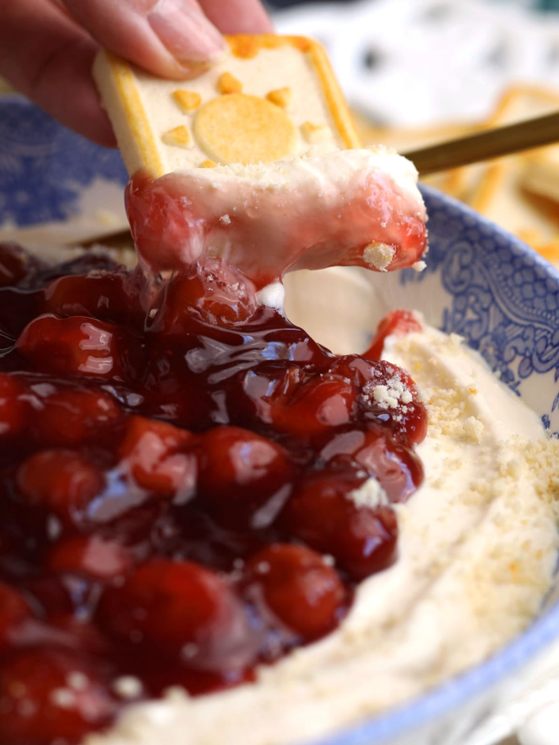 Cherry Cheesecake Dip - The Suburban Soapbox