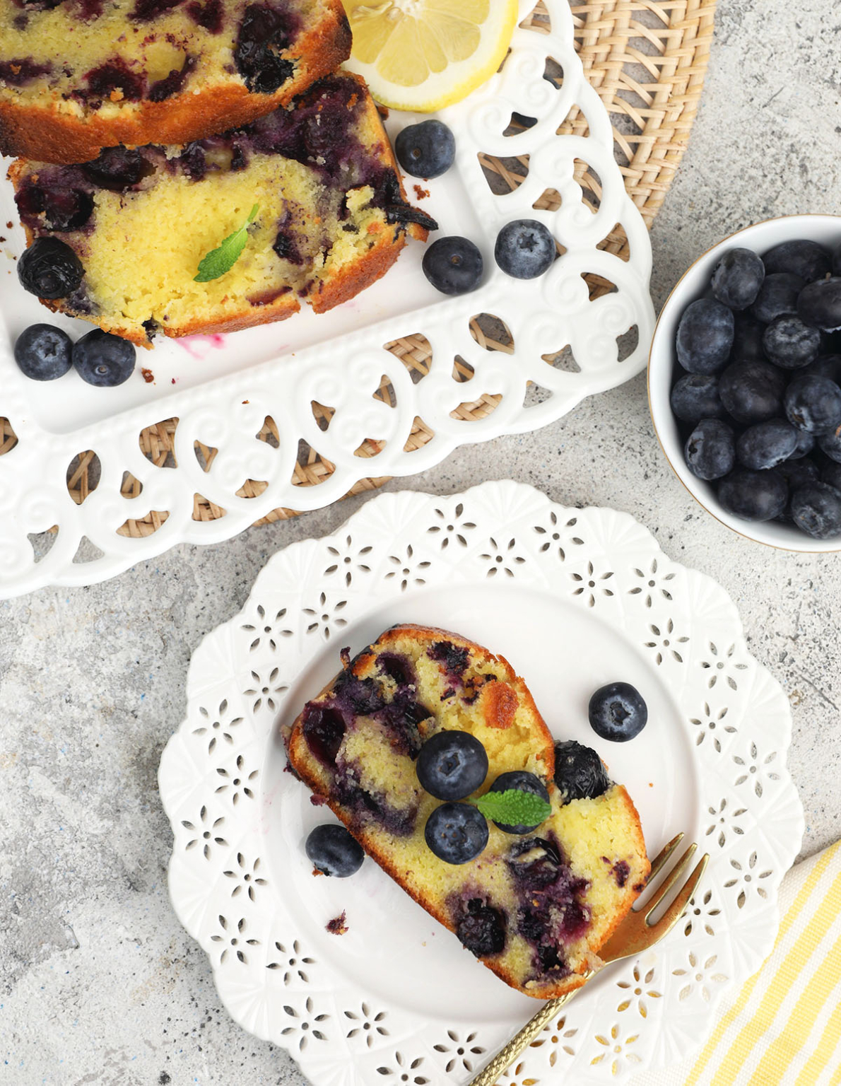 Blueberry Lemon Pound Cake - The Suburban Soapbox