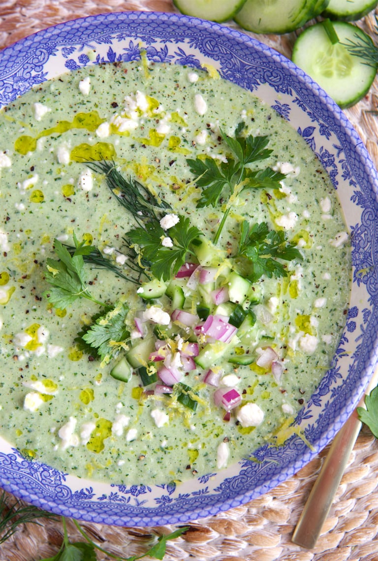 Cold Cucumber Soup - The Suburban Soapbox