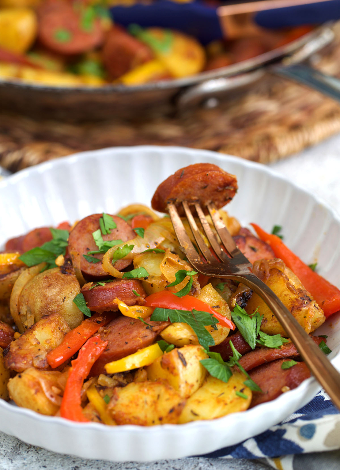 Kielbasa and Potatoes Recipe (One Skillet, 30 Minutes)