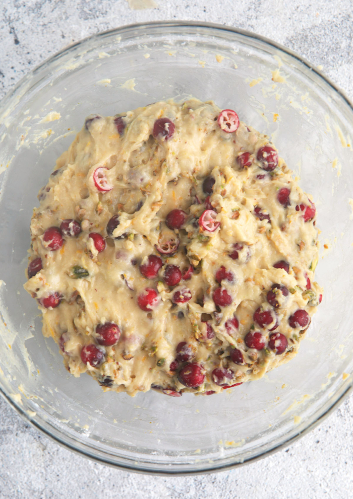 Easy Pistachio Cranberry Bread Recipe with Citrus Glaze
